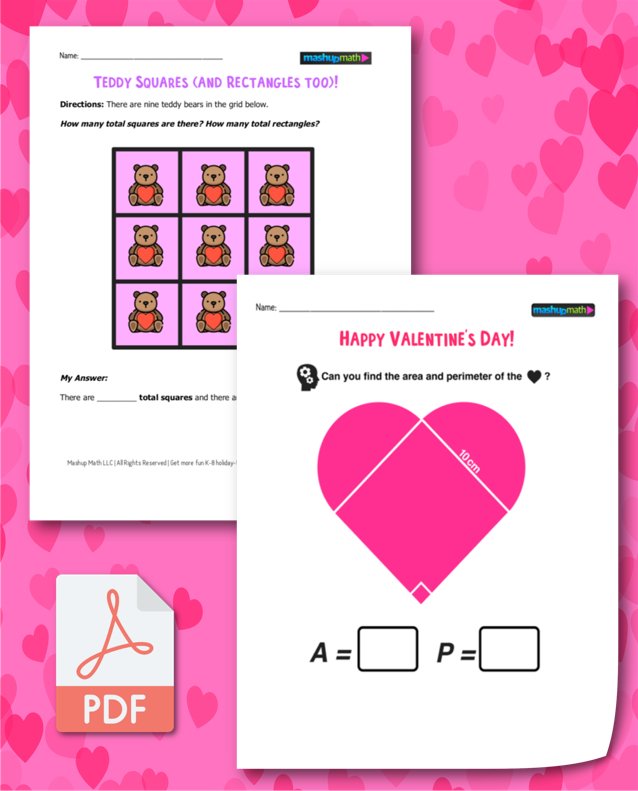 Free Valentine's Day Math Activities for K-8 — Mashup Math
