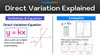 Direct Variation Explained—Definition, Equation, Examples — Mashup Math