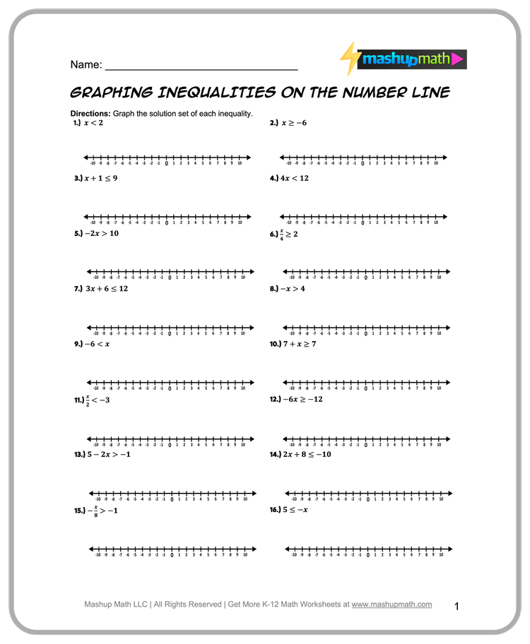 Free 6th Grade Math Worksheets—Printable w/ Answers — Mashup Math