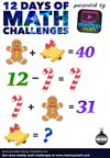 12 Days of Holiday Math Puzzles—Printable K-8 Worksheets — Mashup Math