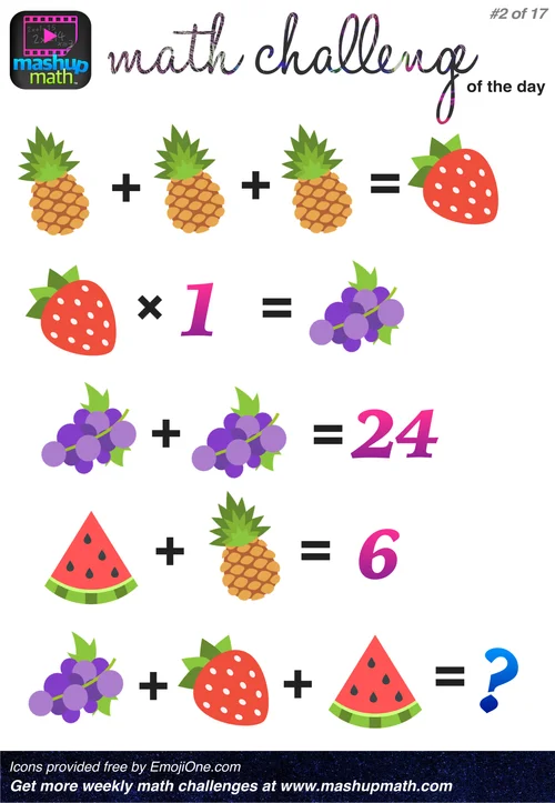 Are You Ready for 17 Awesome New Math Challenges? — Mashup Math