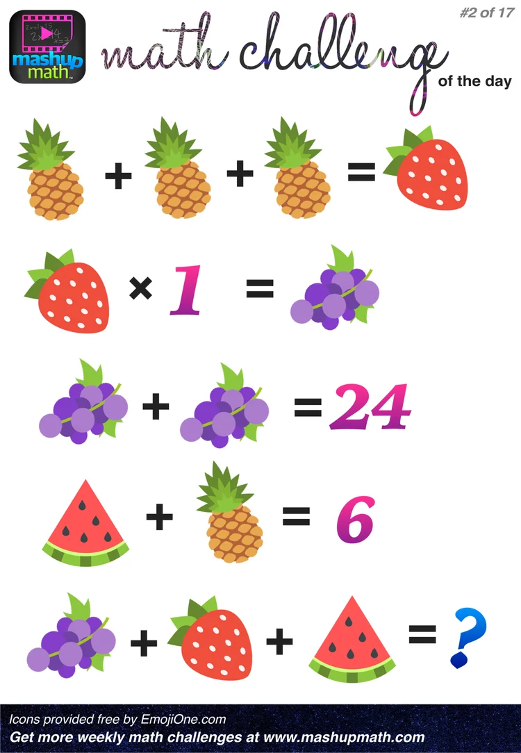 Are You Ready for 17 Awesome New Math Challenges? — Mashup Math