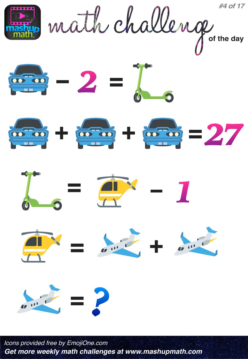 Are You Ready for 17 Awesome New Math Challenges? — Mashup Math