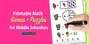 Free Math Puzzles for Middle School Students — Mashup Math