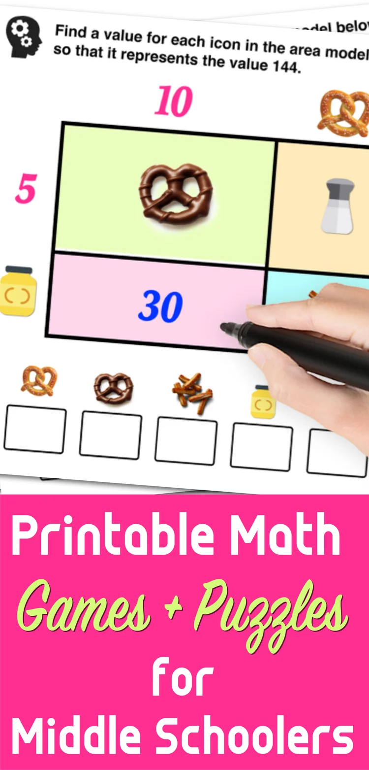 Free Math Puzzles for Middle School Students — Mashup Math