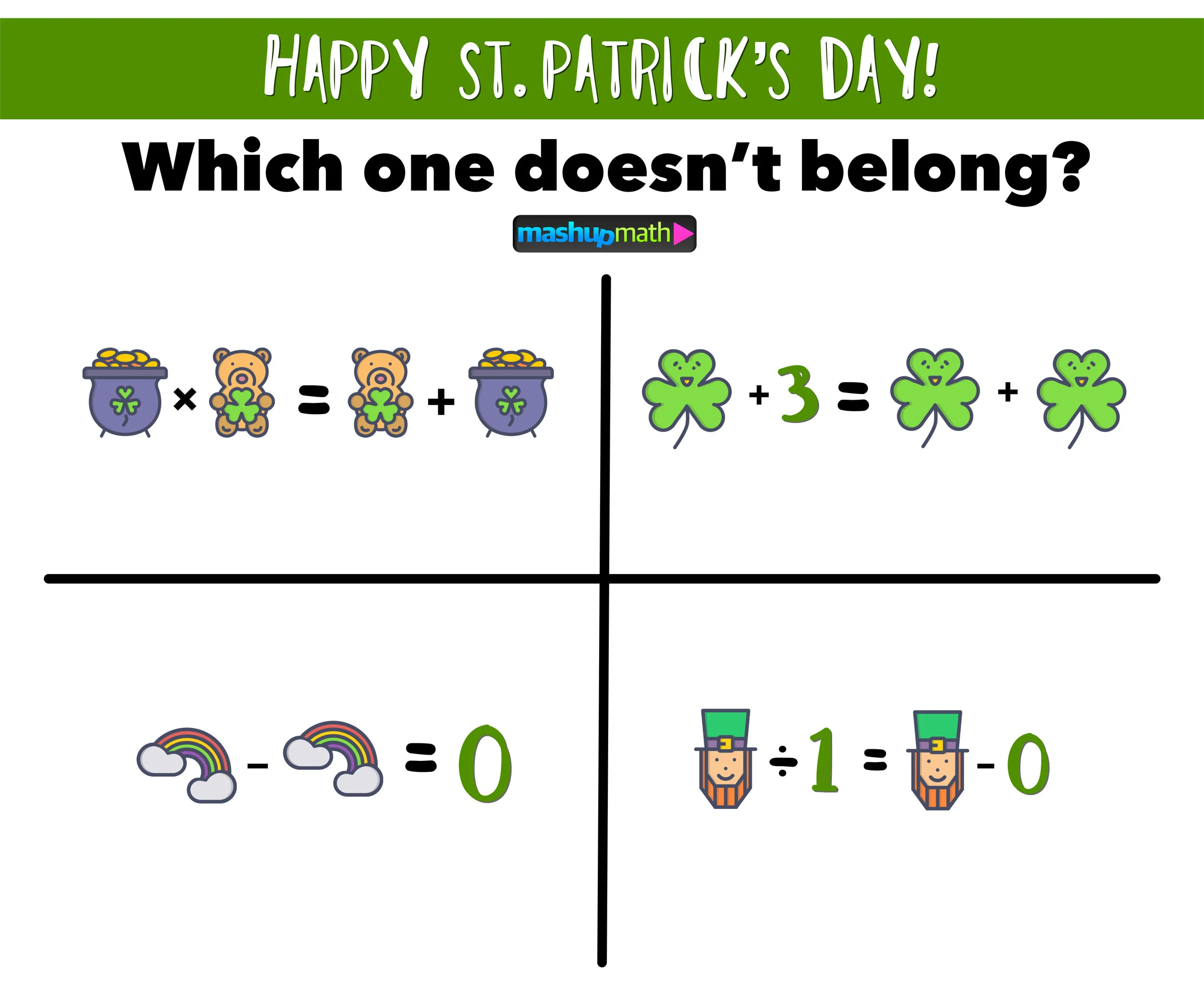 Are You Ready? 5 Free St Patricks Day Math Activities for Grades 3-8 ...