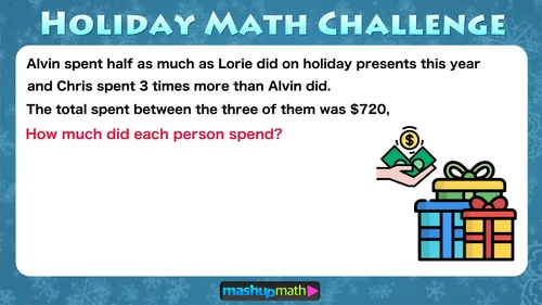 The Best Math Christmas Word Problems for 5th grade — Mashup Math