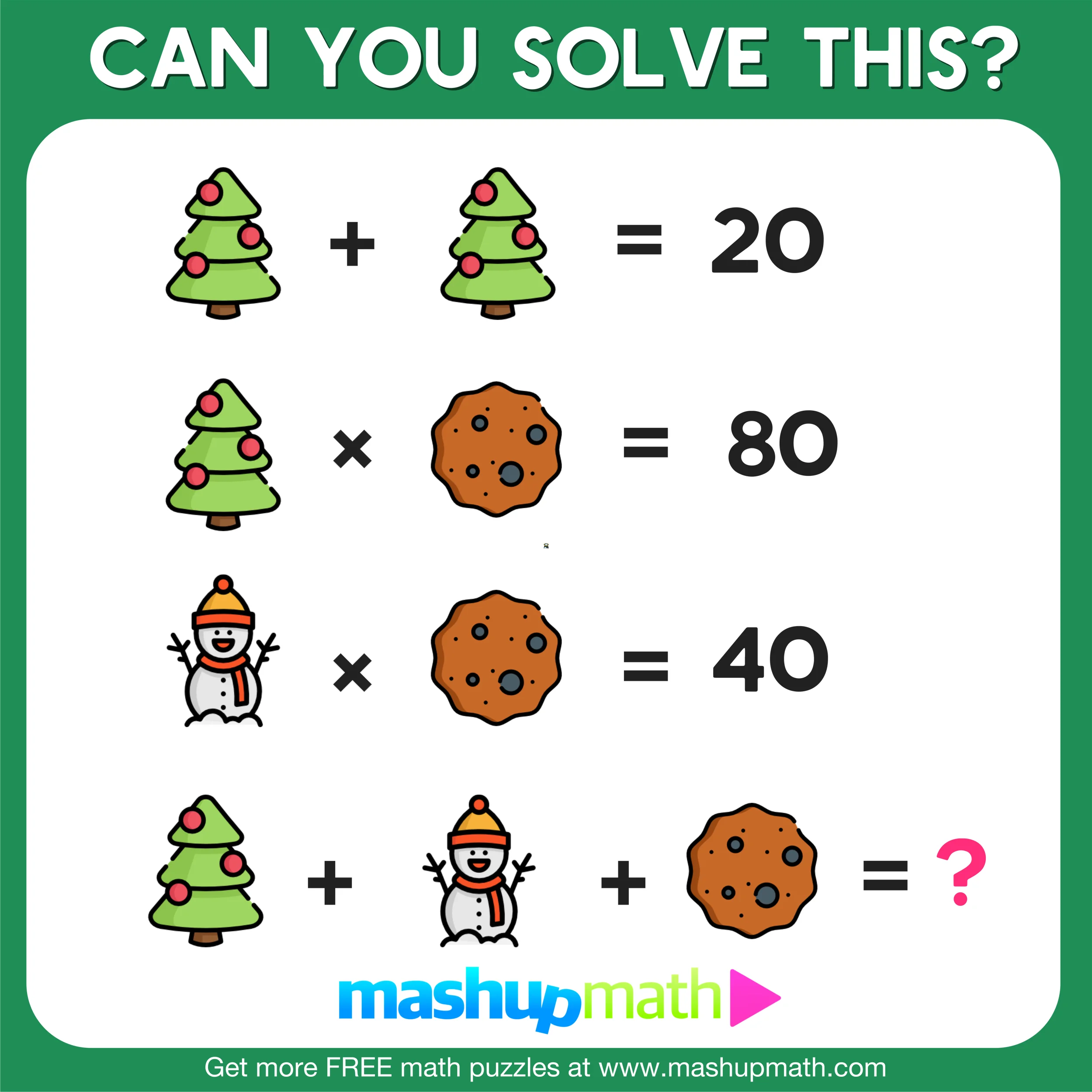 10 Free Christmas Math Activities For Your Kids Mashup Math