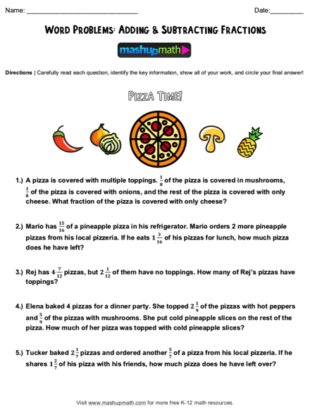 4th Grade Math Word Problems Free Worksheets With Answers Mashup Math 4th Grade Math Word Problems Free Worksheets With Answers Mashup Math