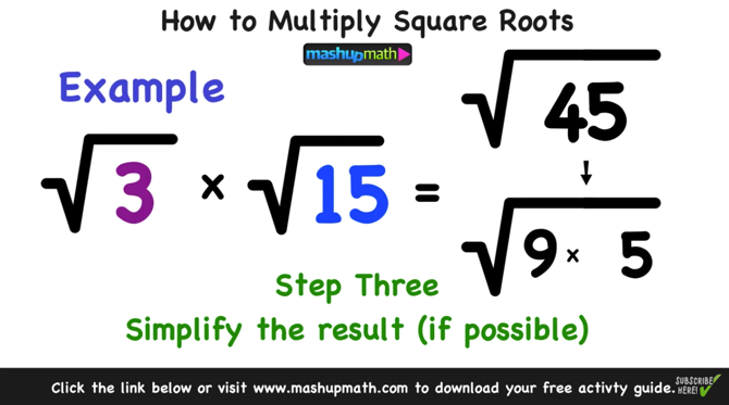 How to Multiply Radicals in 3 Easy Steps — Mashup Math