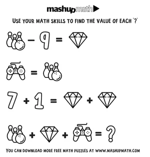 Free Math Coloring Worksheets for 3rd and 4th Grade — Mashup Math
