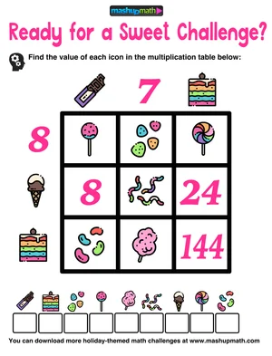 Multiplication Table Worksheets: Free Printable Math Puzzles — Mashup Math