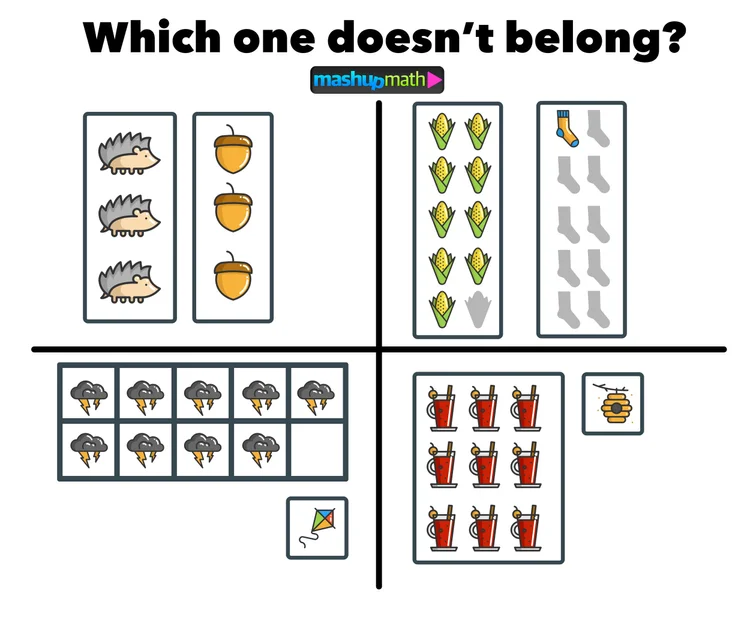 Which One Doesn't Belong? Free Math Activities for Grades 1-8 — Mashup Math