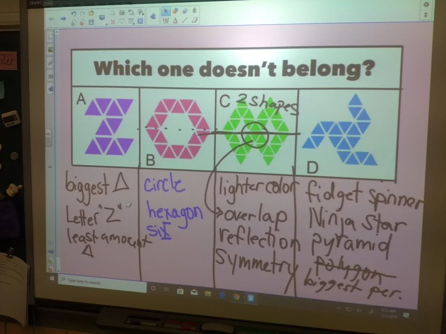 How to Use 'Which One Doesn't Belong?' Math Activities to Boost ...