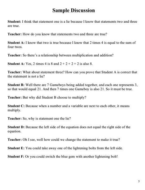 101 Two Truths and One Lie! Math Activities for Grades 6, 7, and 8 ...