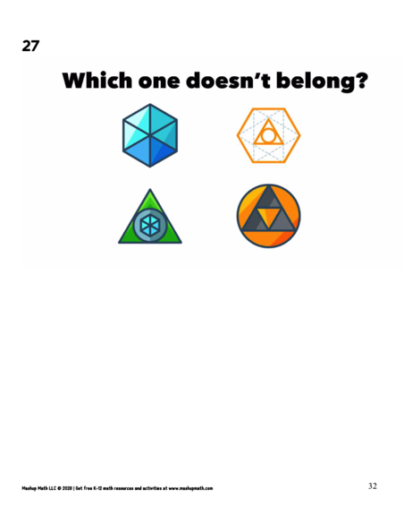 101 Daily 'Which One Doesn't Belong?' Activities for Grades 1-8 ...