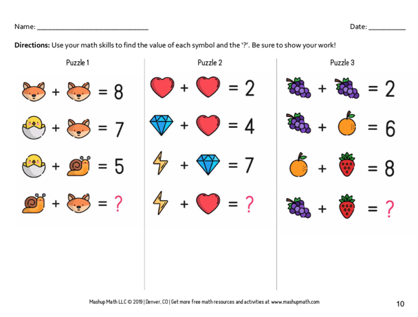 The Big Book of Super Fun Math Puzzles for Grades 1-6 — Mashup Math