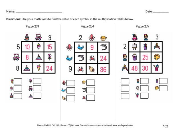 The Big Book of Super Fun Math Puzzles for Grades 1-6 — Mashup Math