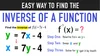 Finding the Inverse of a Function: Complete Guide — Mashup Math