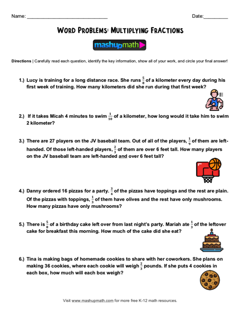 5th Grade Math Word Problems: Free Worksheets with Answers — Mashup Math