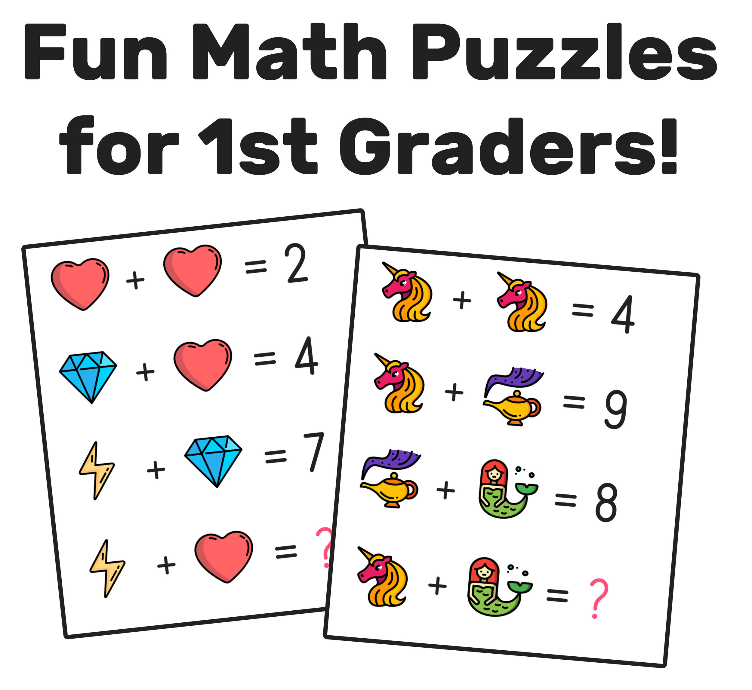 Math Puzzles For Grade 1