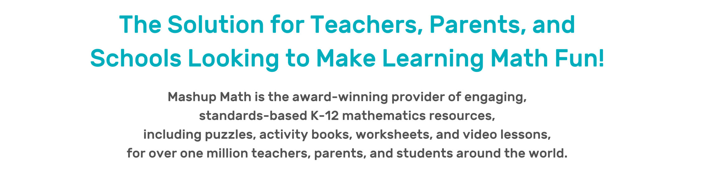 Landing Page - Lower Prices — Mashup Math