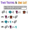 101 Two Truths and One Lie! Math Activities for Grades 6, 7, and 8 ...