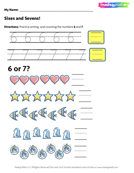 10 Free Kindergarten Math Worksheets (PDF Downloads) — Mashup Math