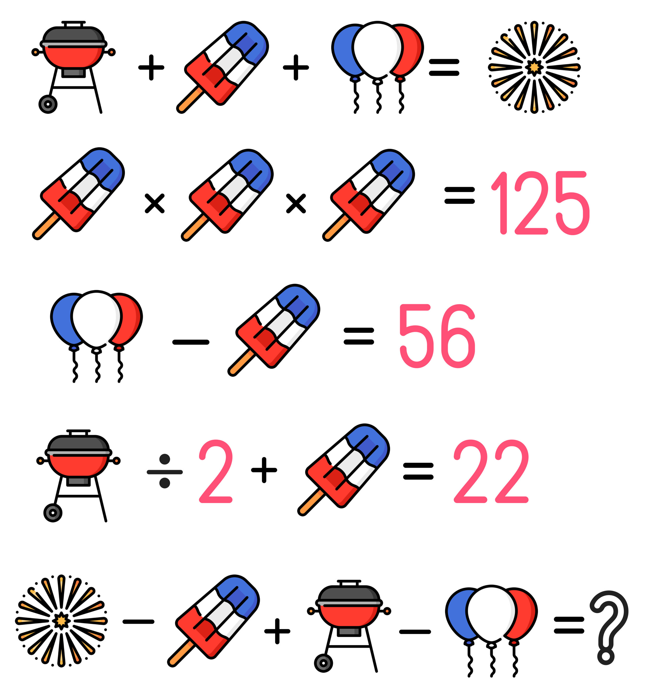 Free 4th of July Math Puzzles for Grades K-8 — Mashup Math