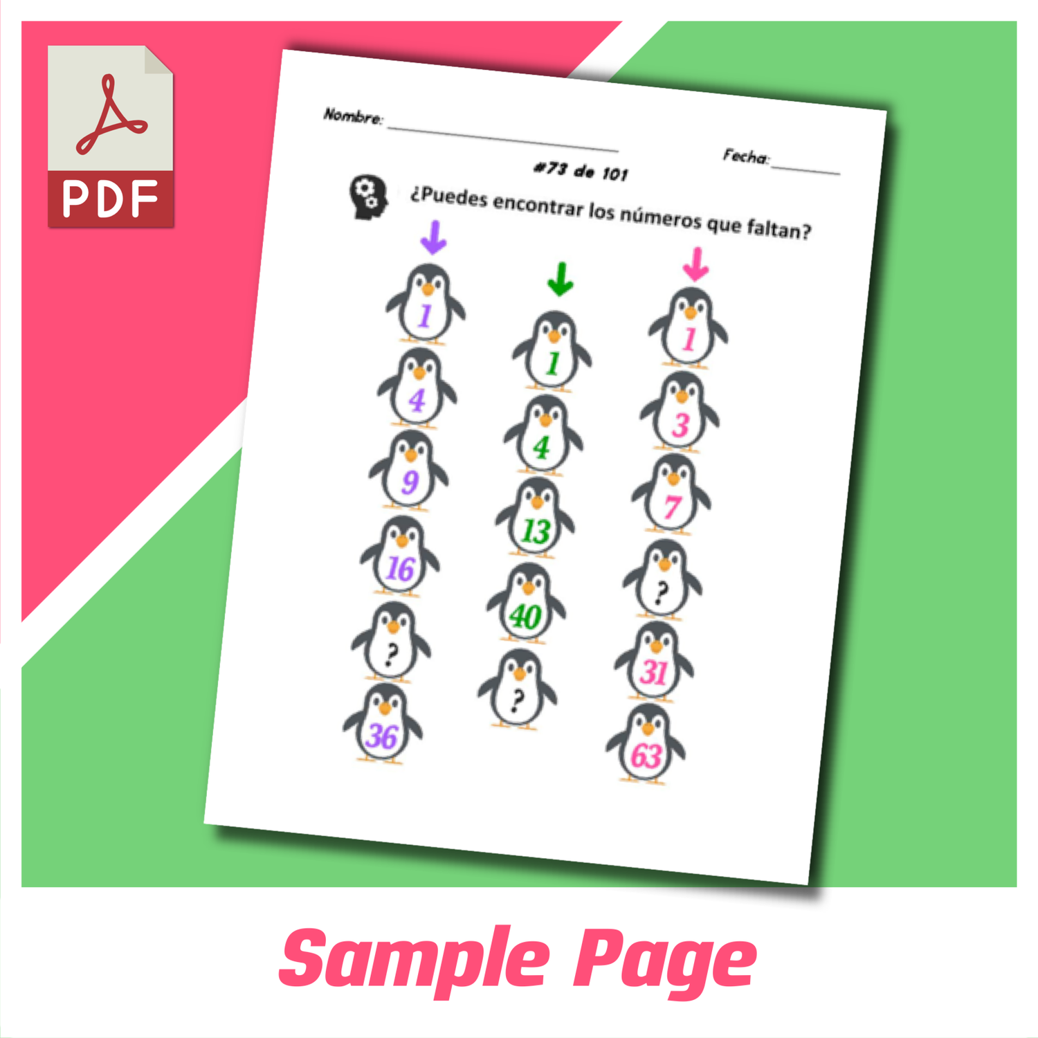 Math in Spanish-Worksheets and Puzzles en Español — Mashup Math