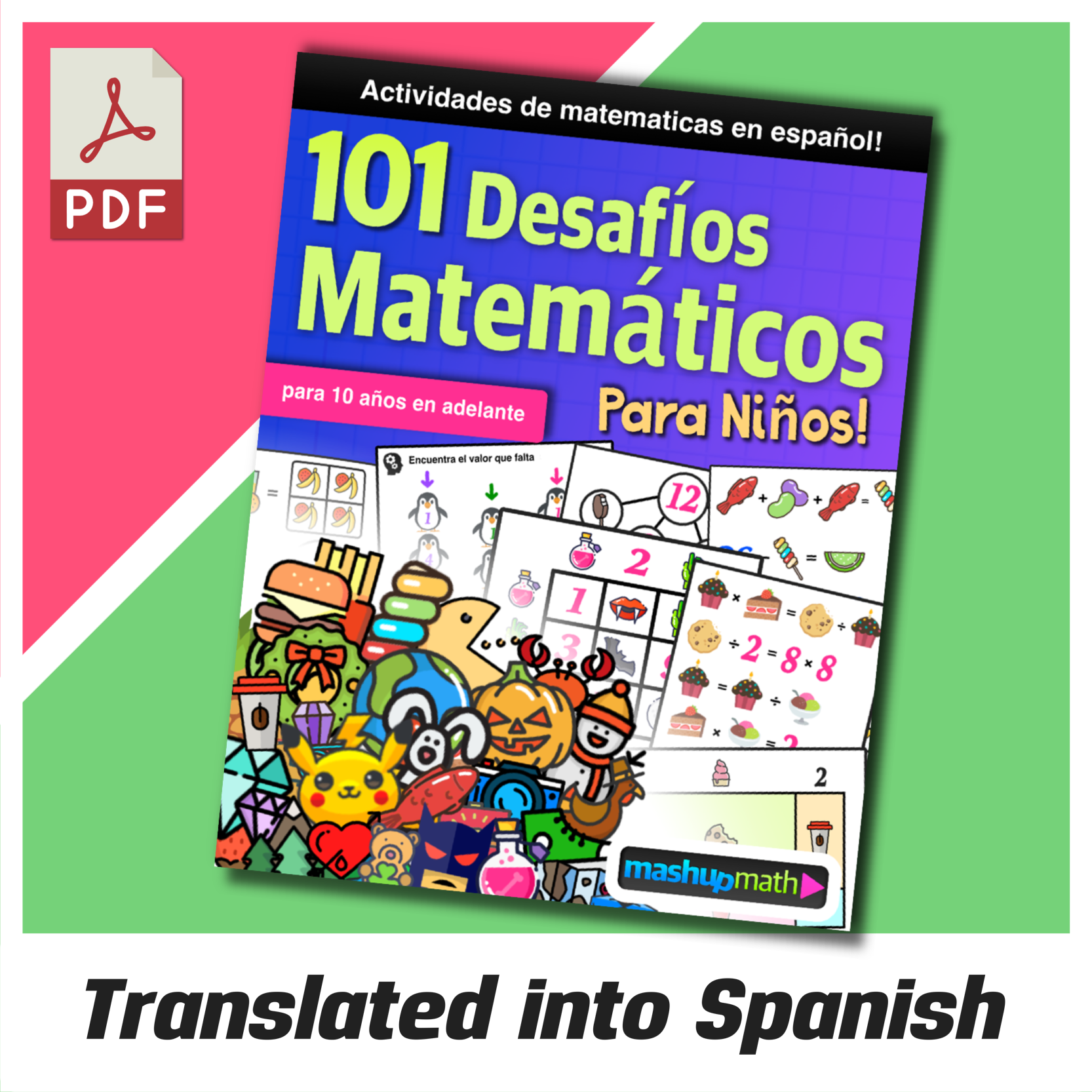 Math in Spanish-Worksheets and Puzzles en Español — Mashup Math