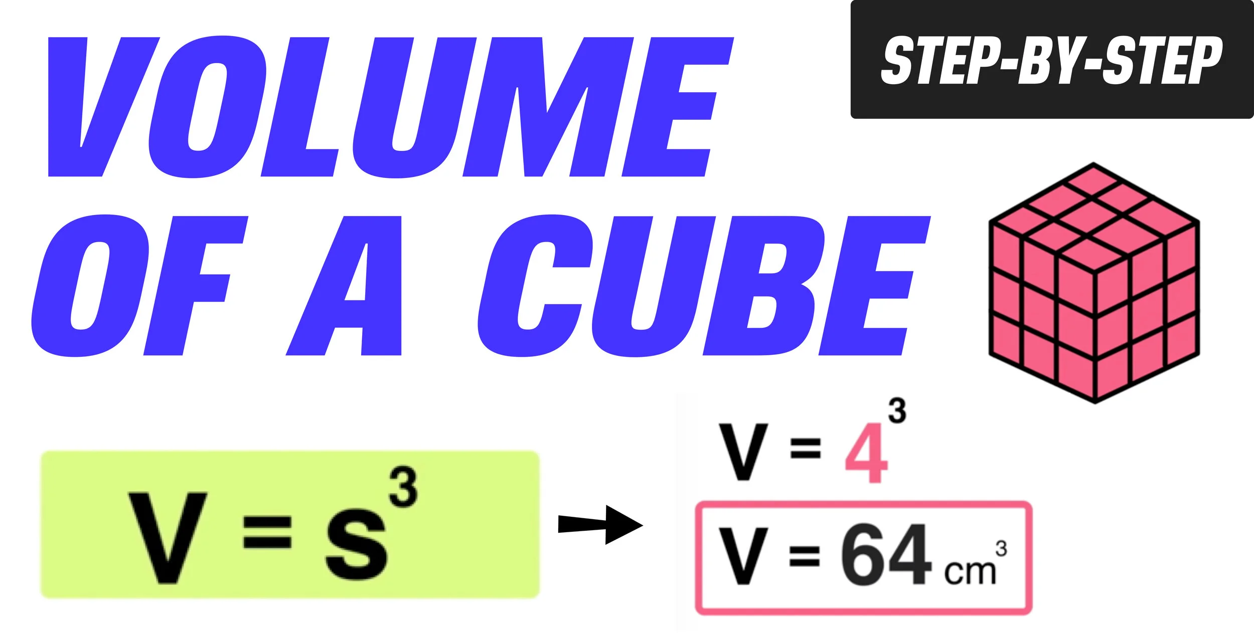 How To Find The Volume Of A Cube Mashup Math