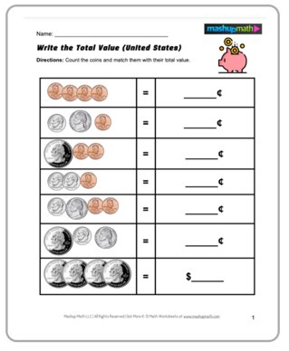 Free 1st Grade Math Worksheets—Printable w/ Answers — Mashup Math