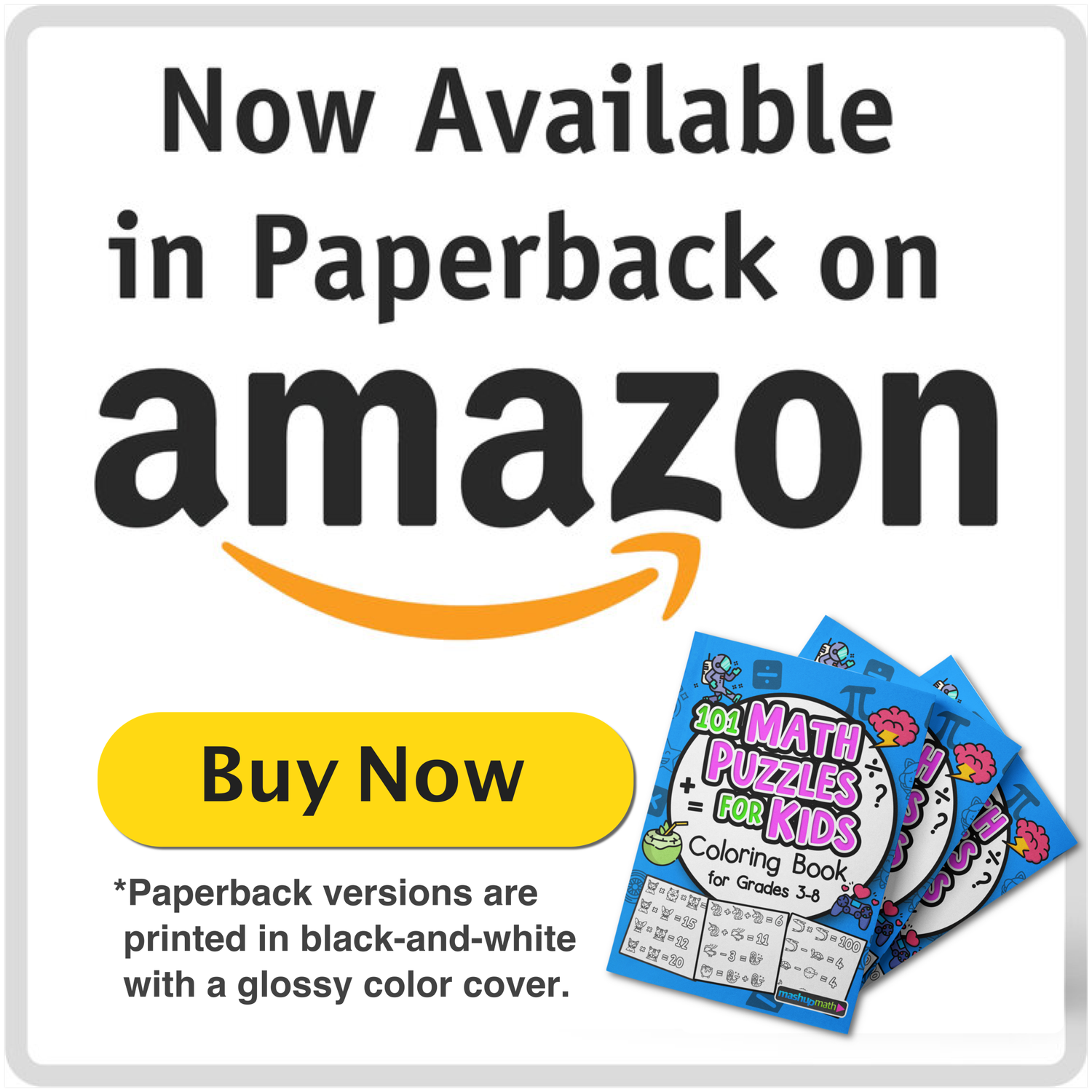 101 Math Coloring Worksheets Coloring Book for Grades 3-8 — Mashup Math