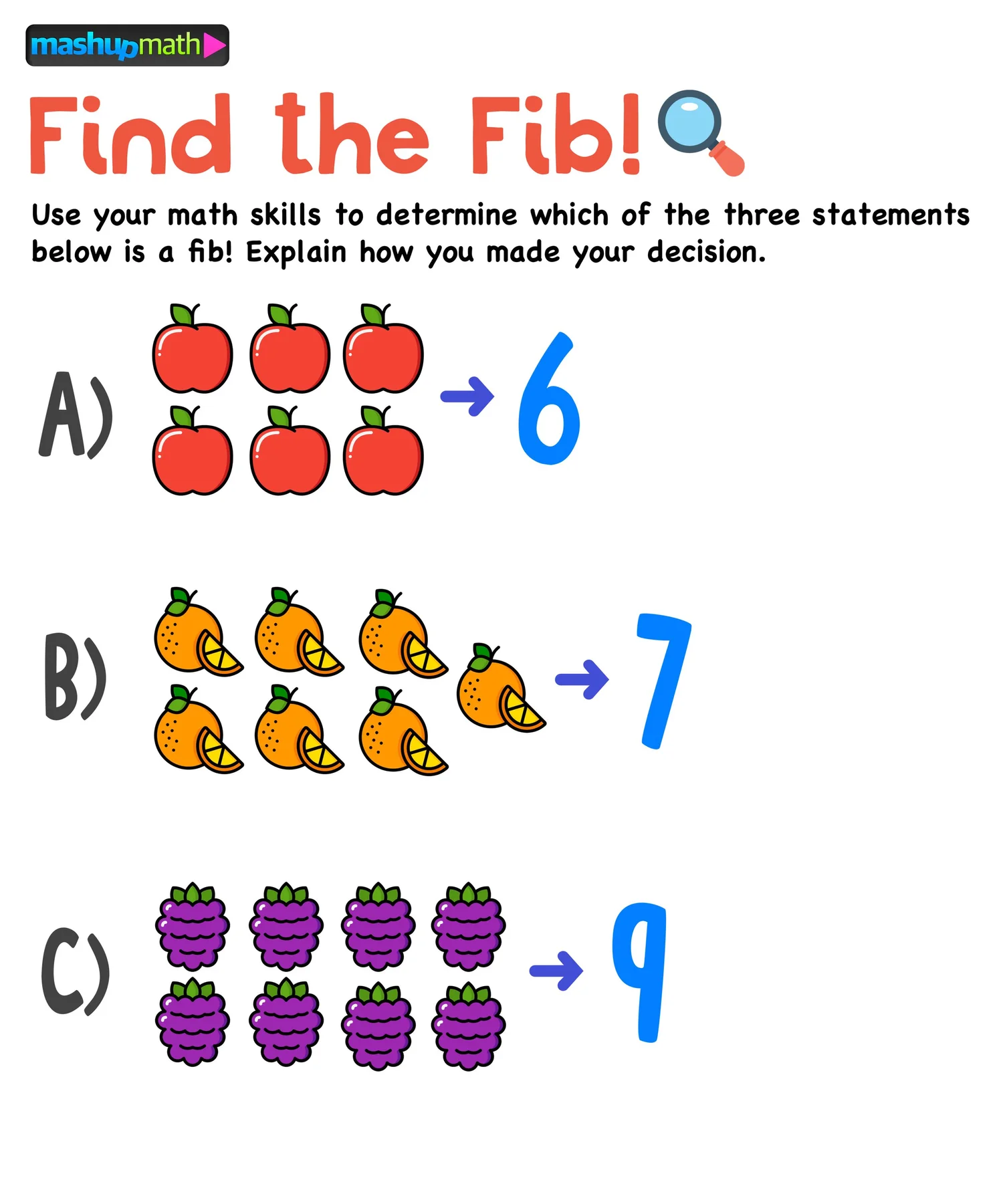 10 Free Counting Worksheets for Kindergarten (Printable) — Mashup Math