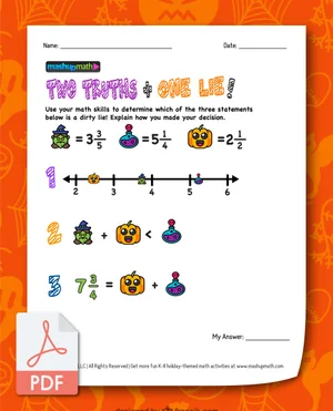 Free Halloween Math Worksheets — Mashup Math