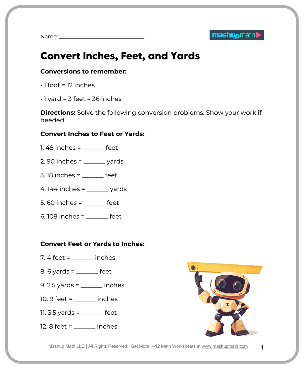 Free 6th Grade Math Worksheets—Printable w/ Answers — Mashup Math