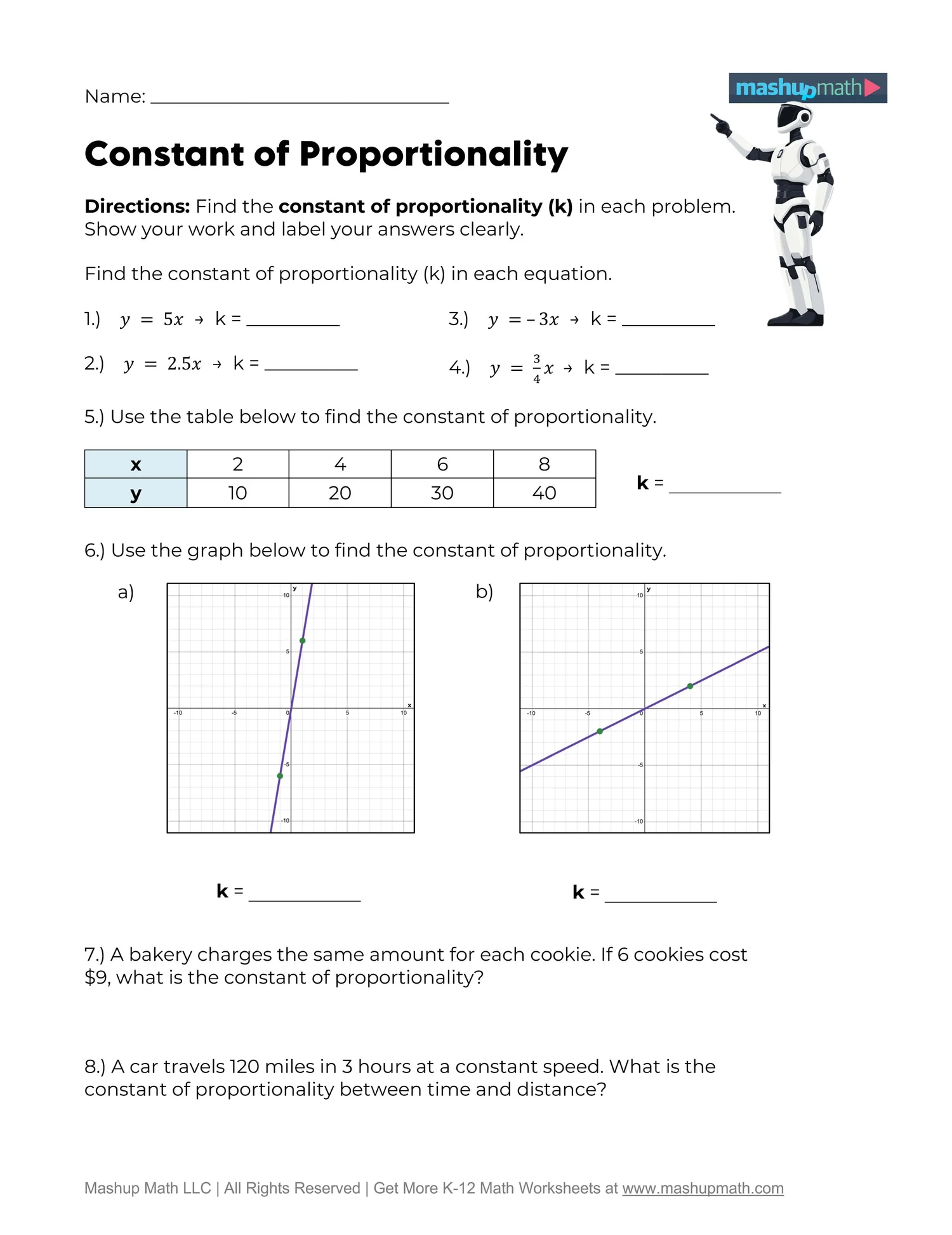 Constant of Proportionality Explained: Definition, Formula, and ...