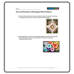 Free Area and Perimeter Worksheets (with Answers) — Mashup Math