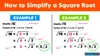 How to Simplify a Square Root in 3 Steps — Mashup Math