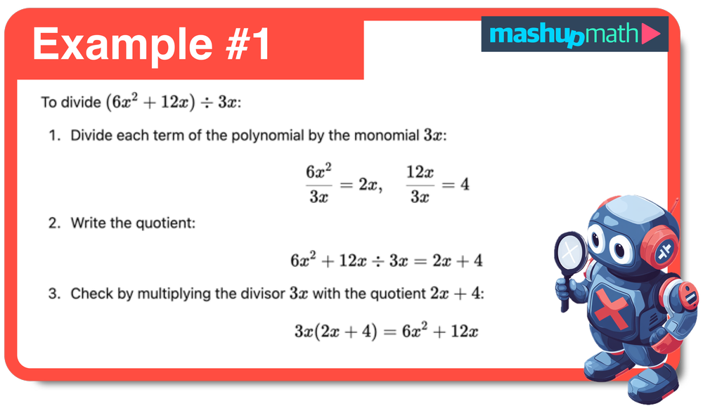 Dividing Polynomials Worksheets with Answers — Mashup Math
