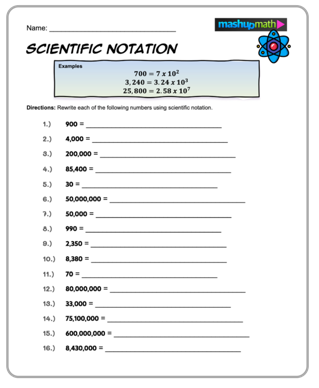 Free 7th Grade Math Worksheets—Printable w/ Answers — Mashup Math