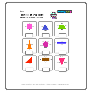 Free Area and Perimeter Worksheets (with Answers) — Mashup Math