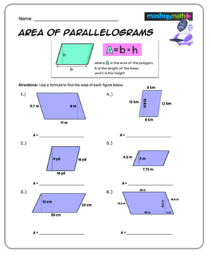 Free Geometry Worksheets—Printable w/ Answers — Mashup Math
