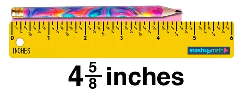 Free Printable Ruler with Fractions — Mashup Math