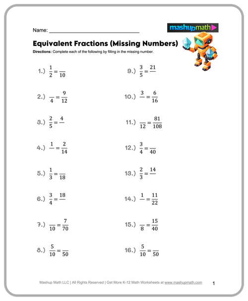 Free 6th Grade Math Worksheets—Printable w/ Answers — Mashup Math