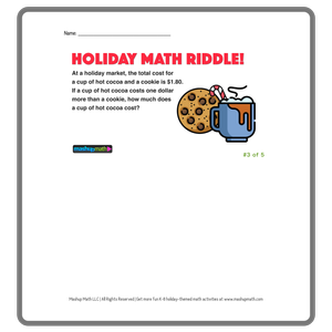Christmas Math Worksheets for K-8—Printable with Answers — Mashup Math