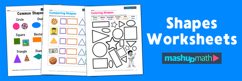 Free Shapes Worksheets—Printable — Mashup Math