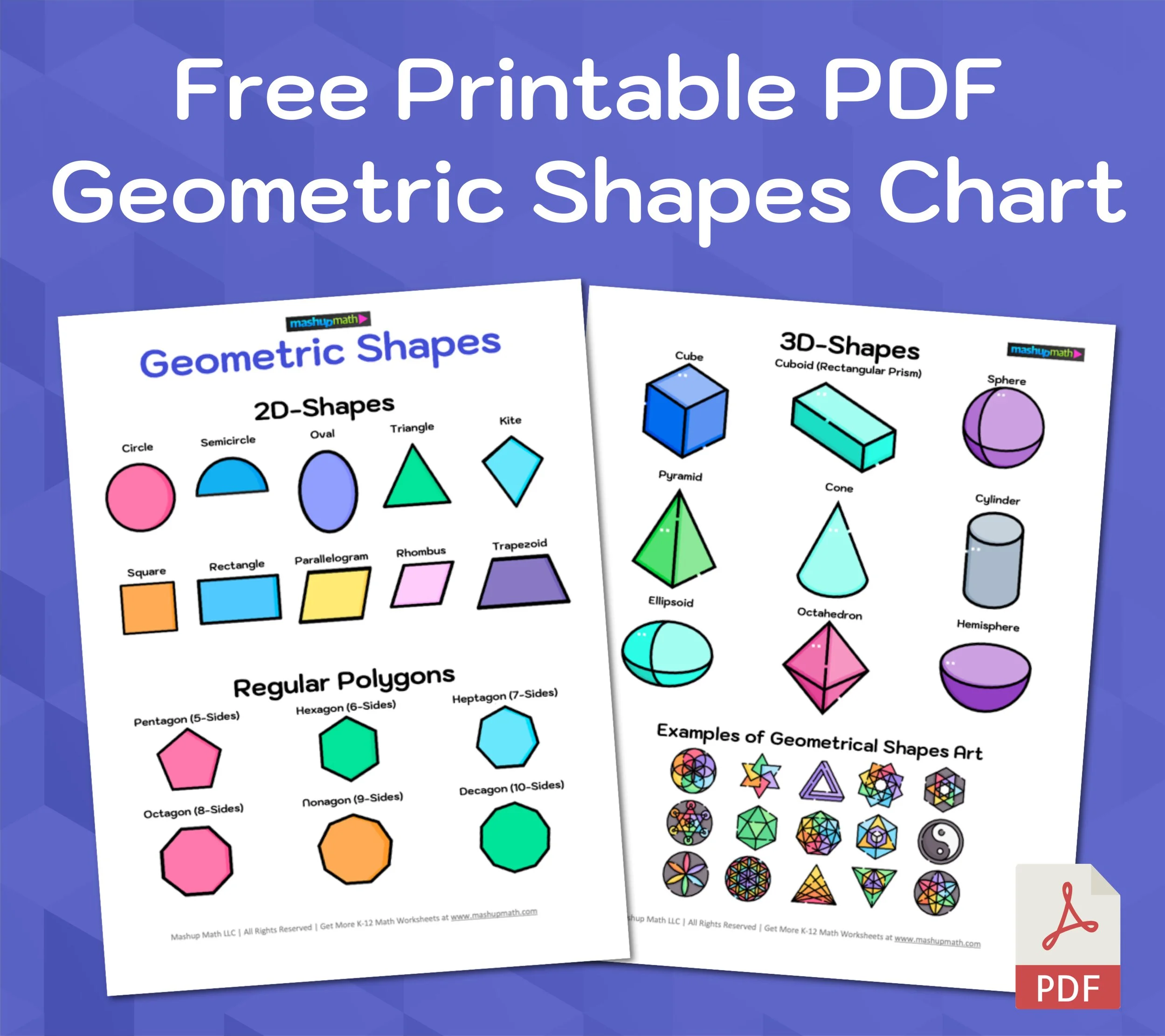 Geometric Shapes Complete List With Free Printable Chart 44 OFF Geometric Shapes Complete List With Free Printable Chart 44 OFF