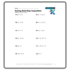 Solving Inequalities Worksheets—Printable with Answers — Mashup Math